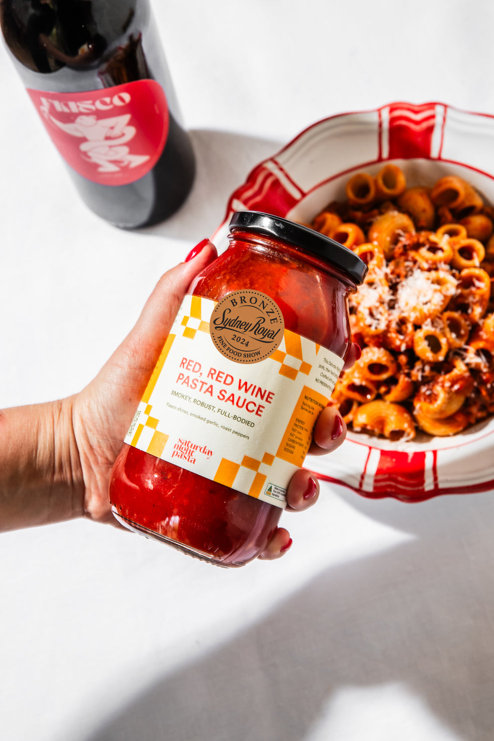 Red, Red Wine Pasta Sauce 500g – Saturday Night Pasta